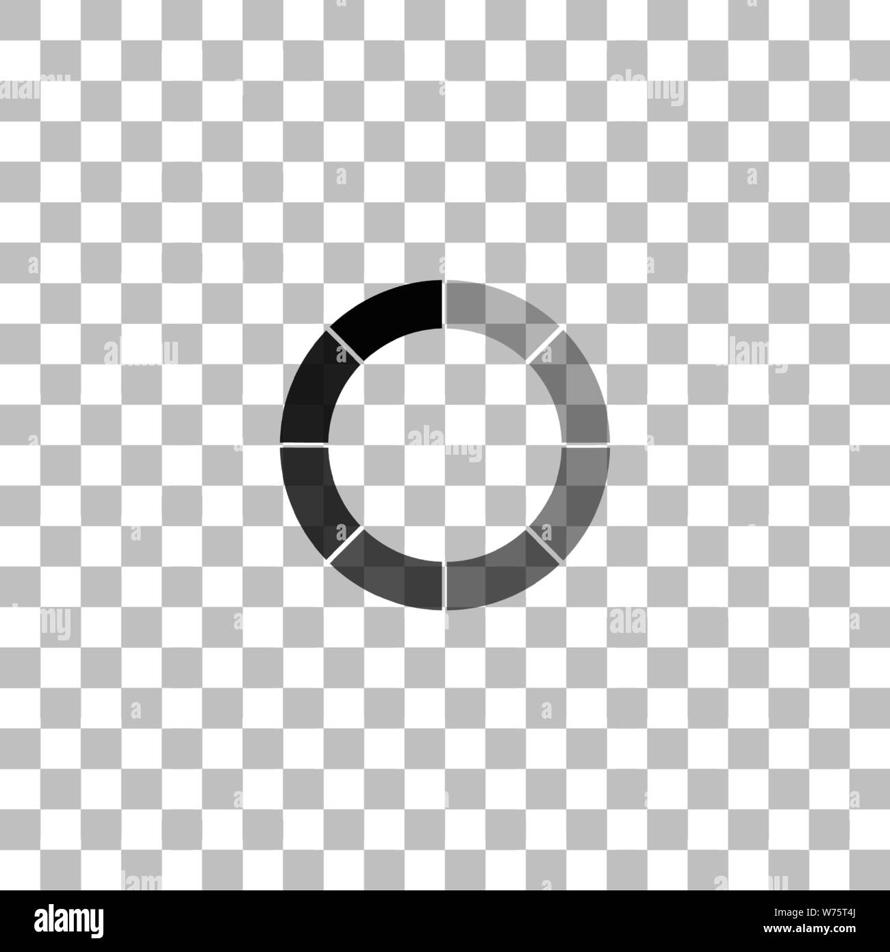 Load bar. Black flat icon on a transparent background. Pictogram for ...