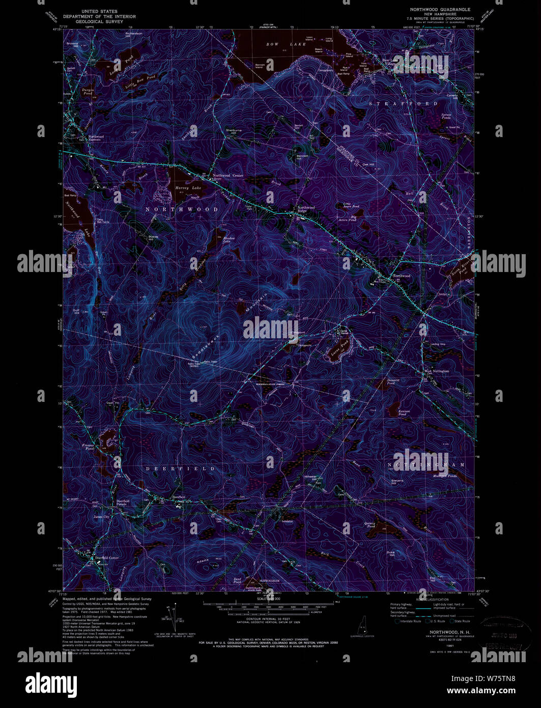 Map of northwood hi-res stock photography and images - Alamy
