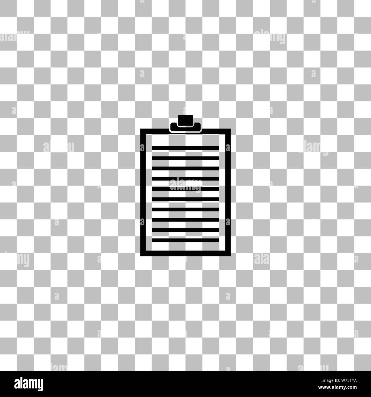 Contract. Black flat icon on a transparent background. Pictogram for ...
