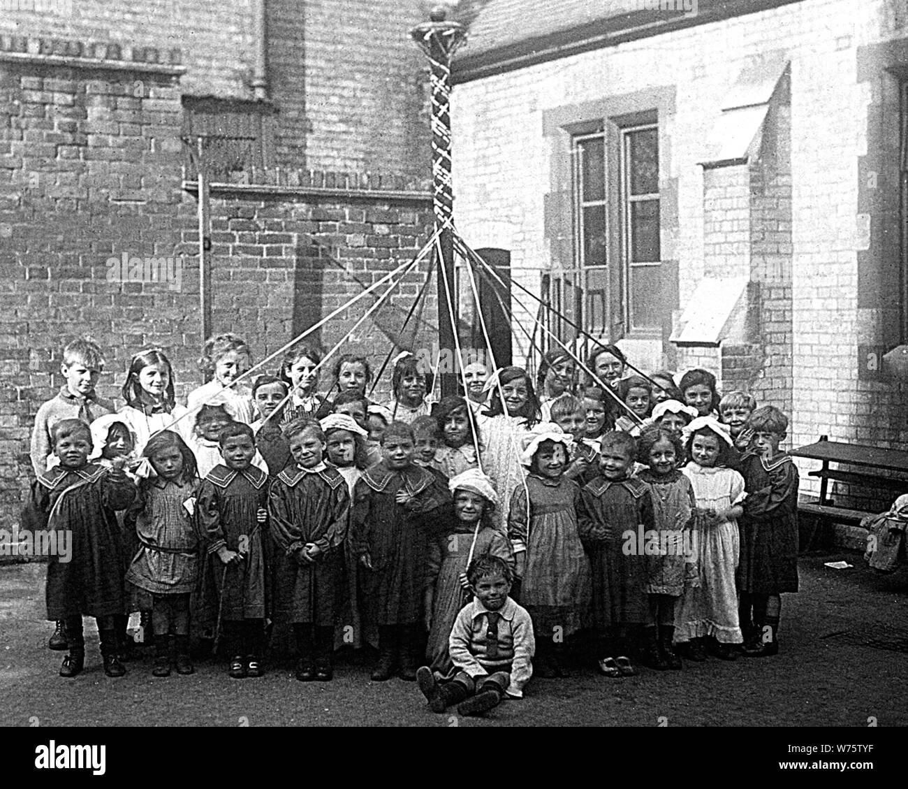 May Day at a school Stock Photo - Alamy