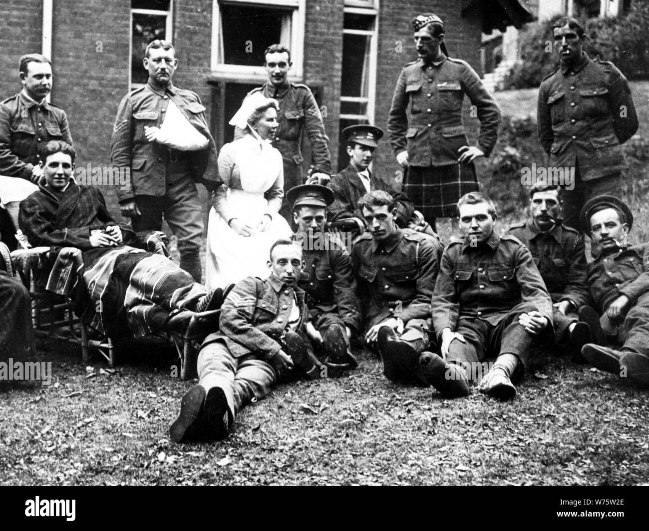 WW1 Troops at Lewisham Hospital Stock Photo - Alamy