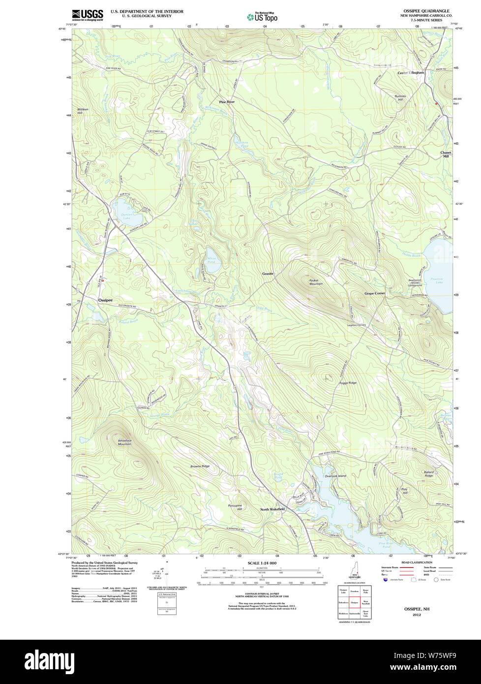 Ossipee and hampshire Cut Out Stock Images & Pictures - Alamy