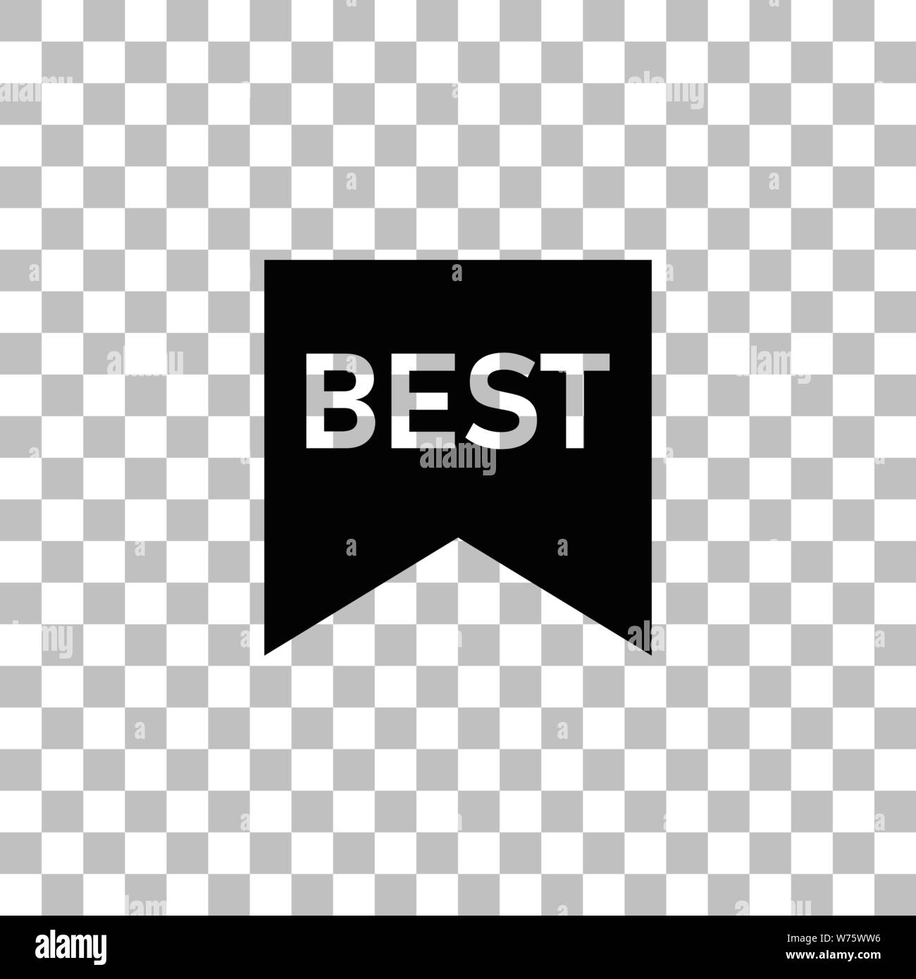 Best lettering text. Black flat icon on a transparent background ...