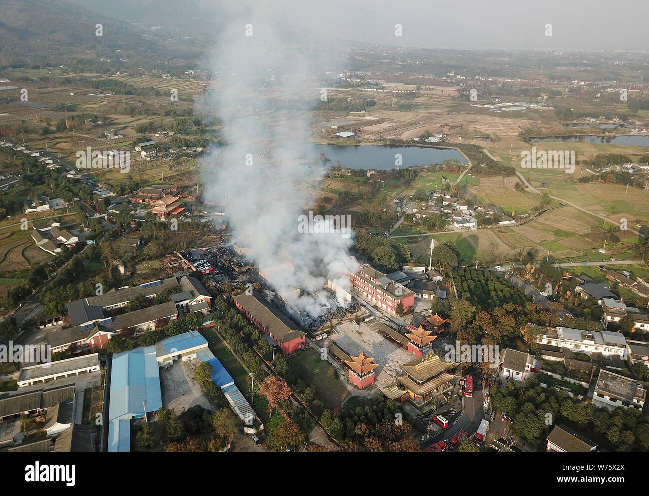 Burnt temple hi-res stock photography and images - Alamy