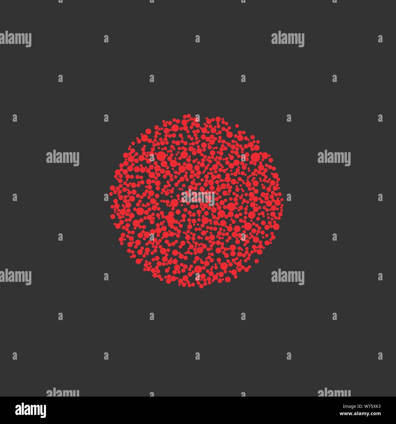 Abstract geometric circular radial icon and symbol vector vectors hi ...