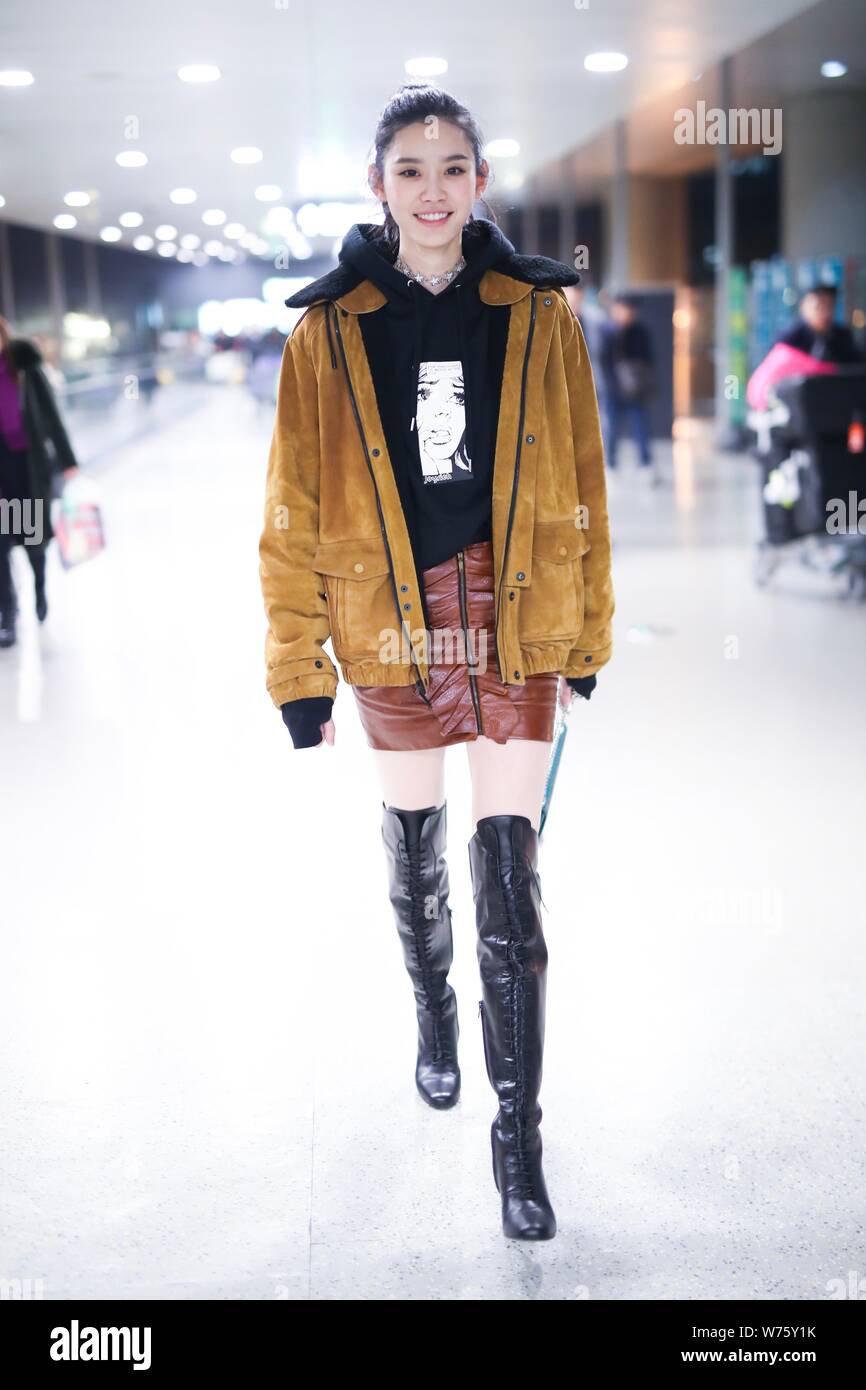 Chinese model Xi Mengyao, better known as Ming Xi, is pictured at the ...