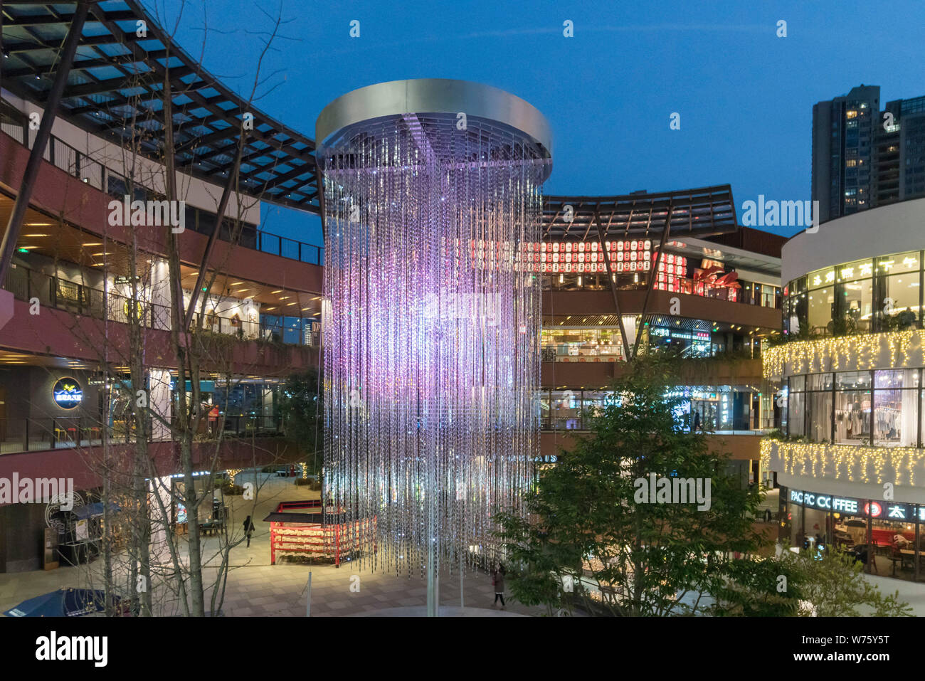 The "teamLab Crystal Fireworks" art installation set up by Japan's ...