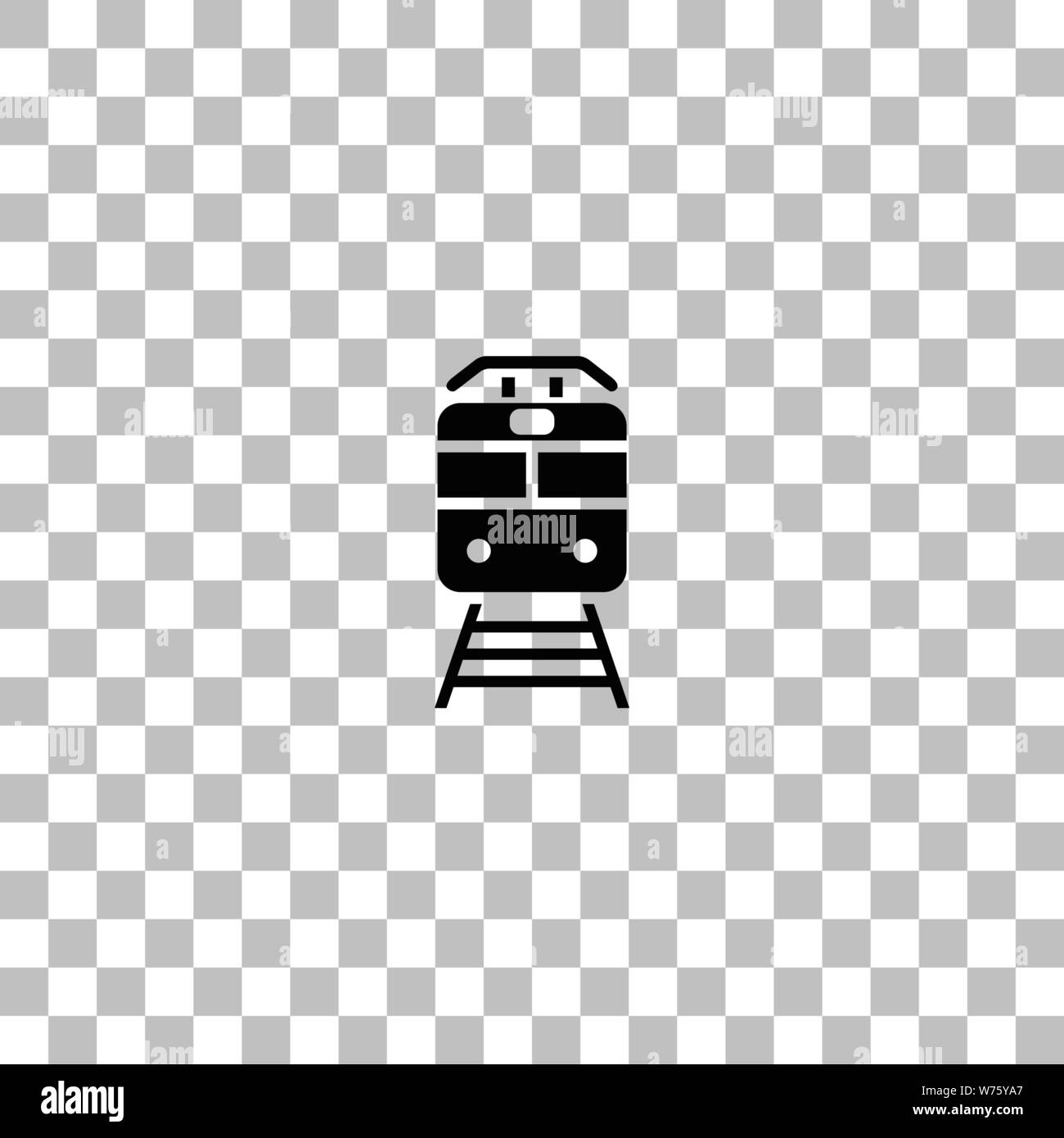 Metro. Black flat icon on a transparent background. Pictogram for your ...