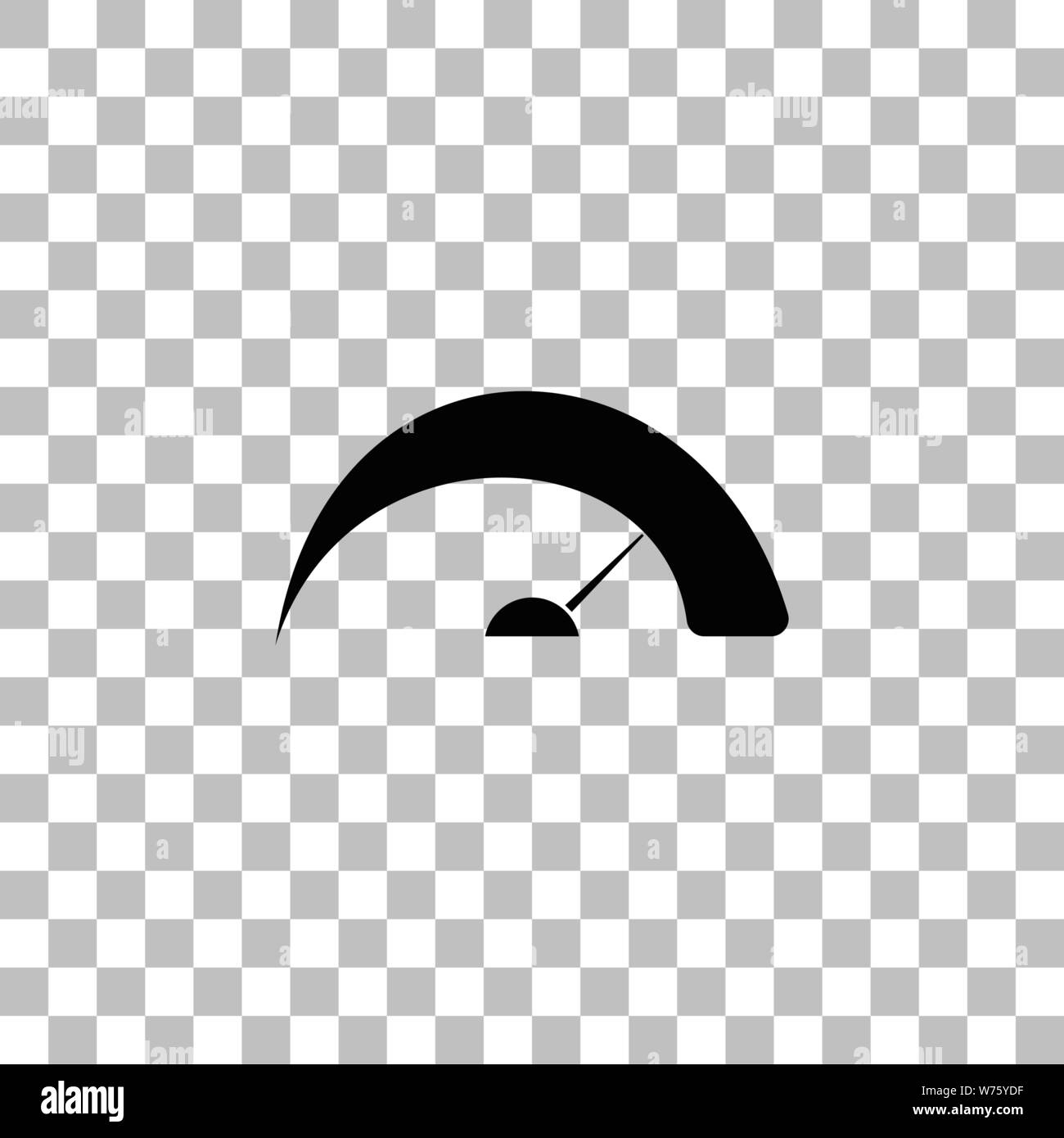 Speed. Black flat icon on a transparent background. Pictogram for your ...