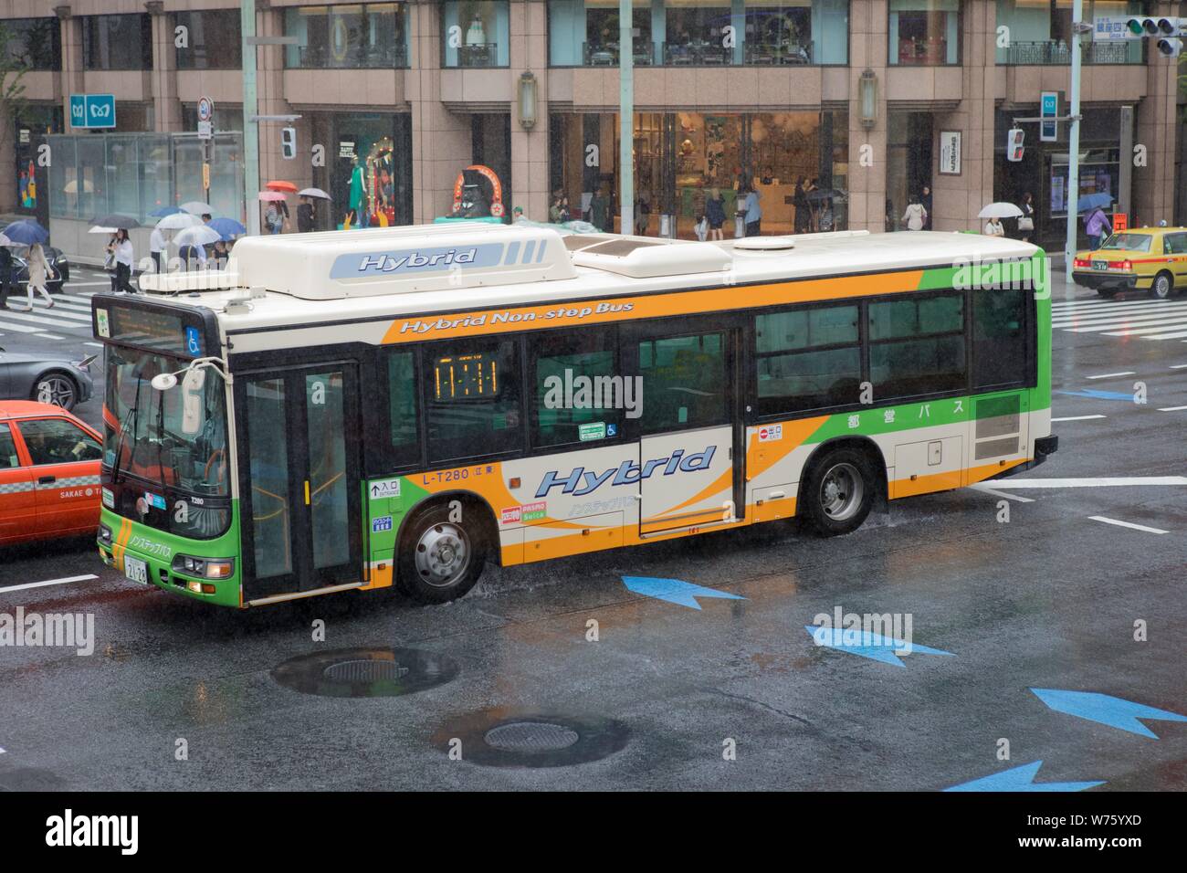 Toyota City Bus Hybrid Hino Bus In Toyota City Japan So Cal Metro ...