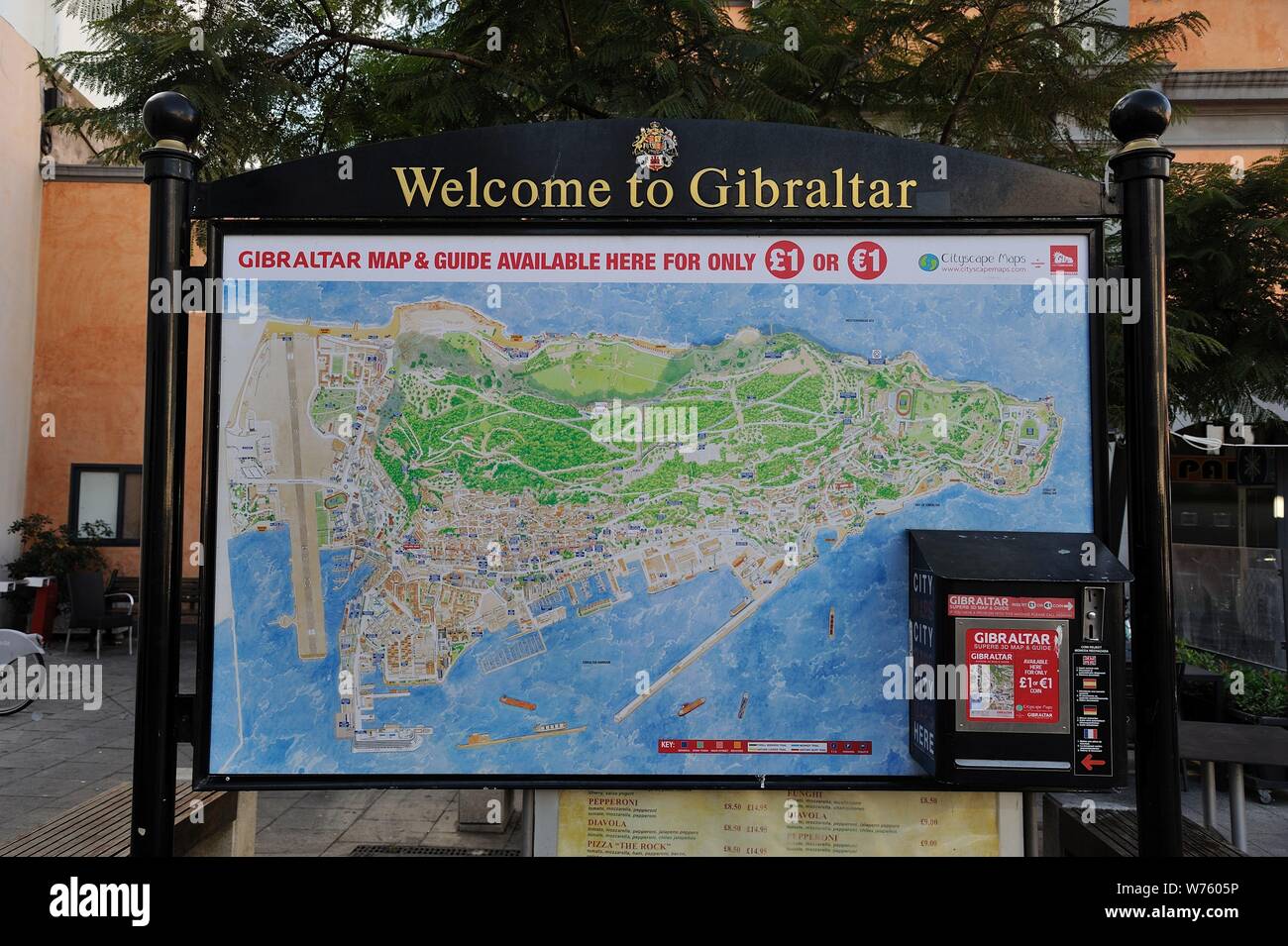 Map of Gibraltar January 2019 | usage worldwide Stock Photo - Alamy