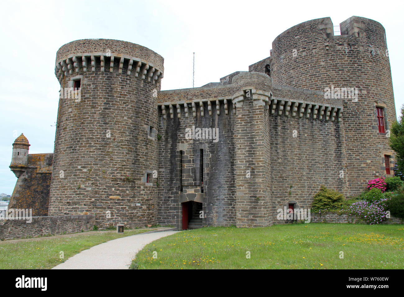 medieval castle in brest in brittany (france Stock Photo - Alamy