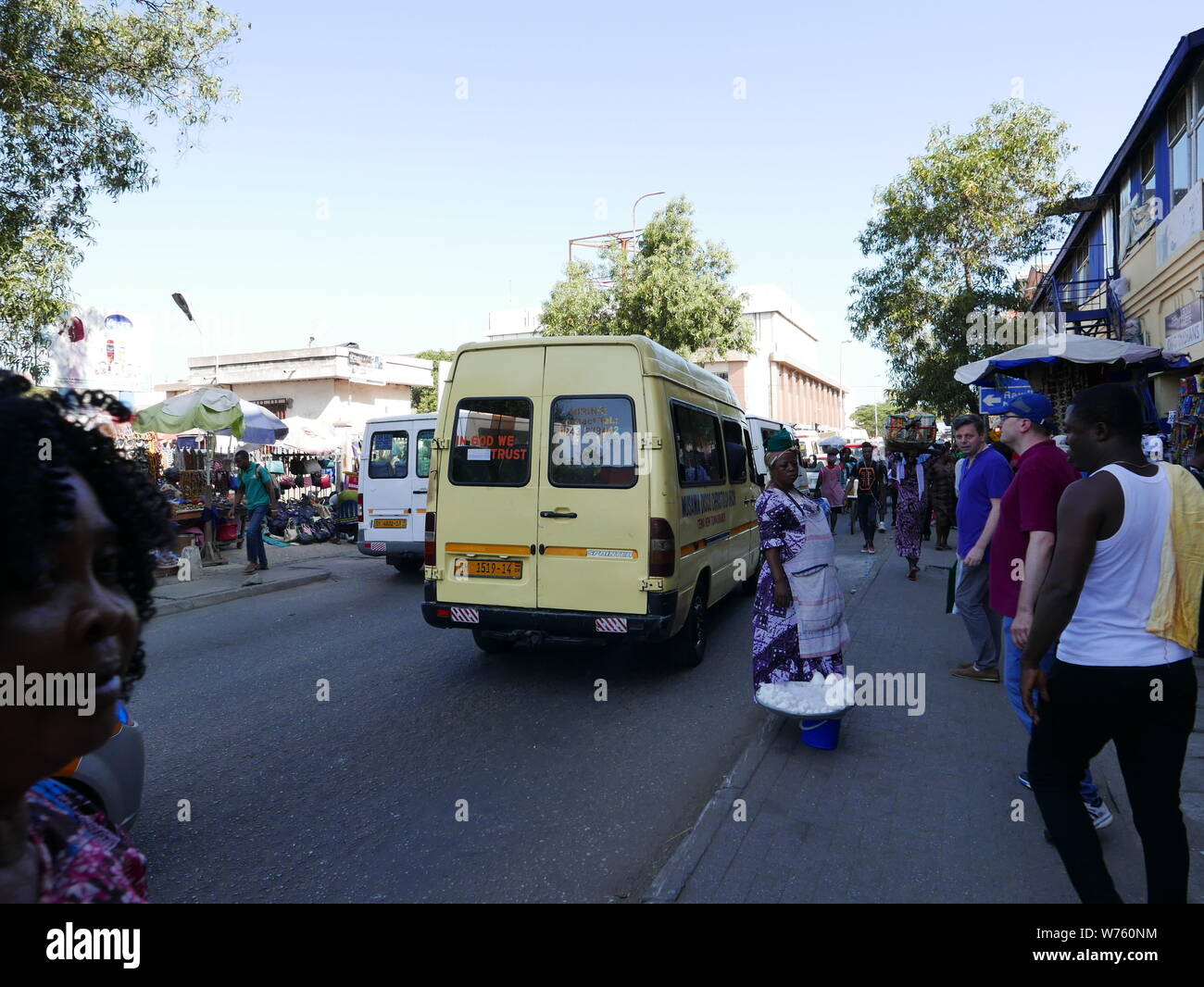 Street scene in Accra, the capital of Ghana, in August 2018. | usage ...