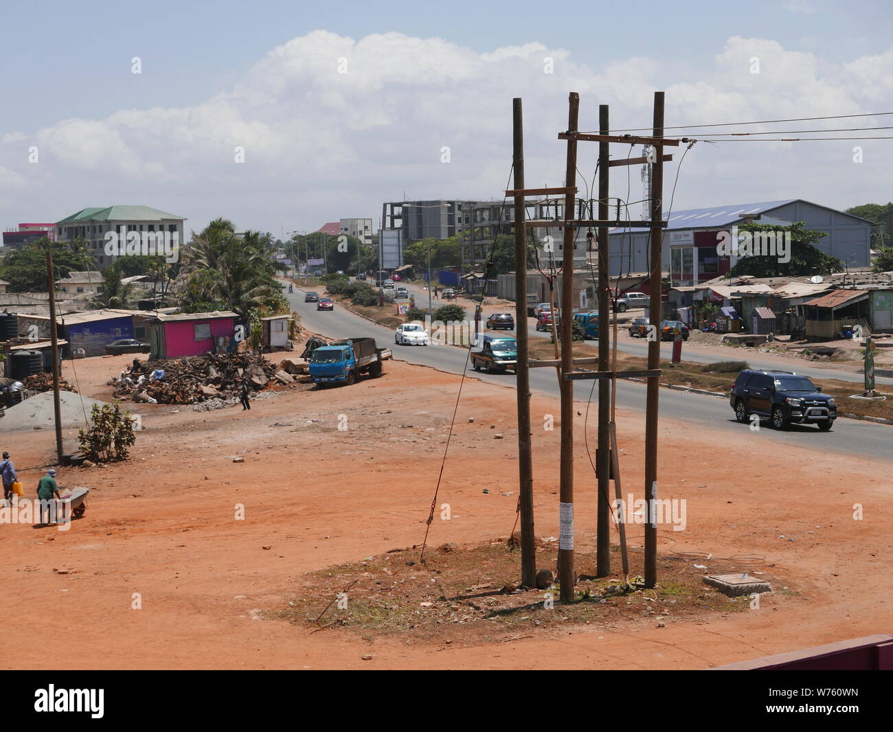 Street scene in Accra, the capital of Ghana, in August 2018. | usage ...