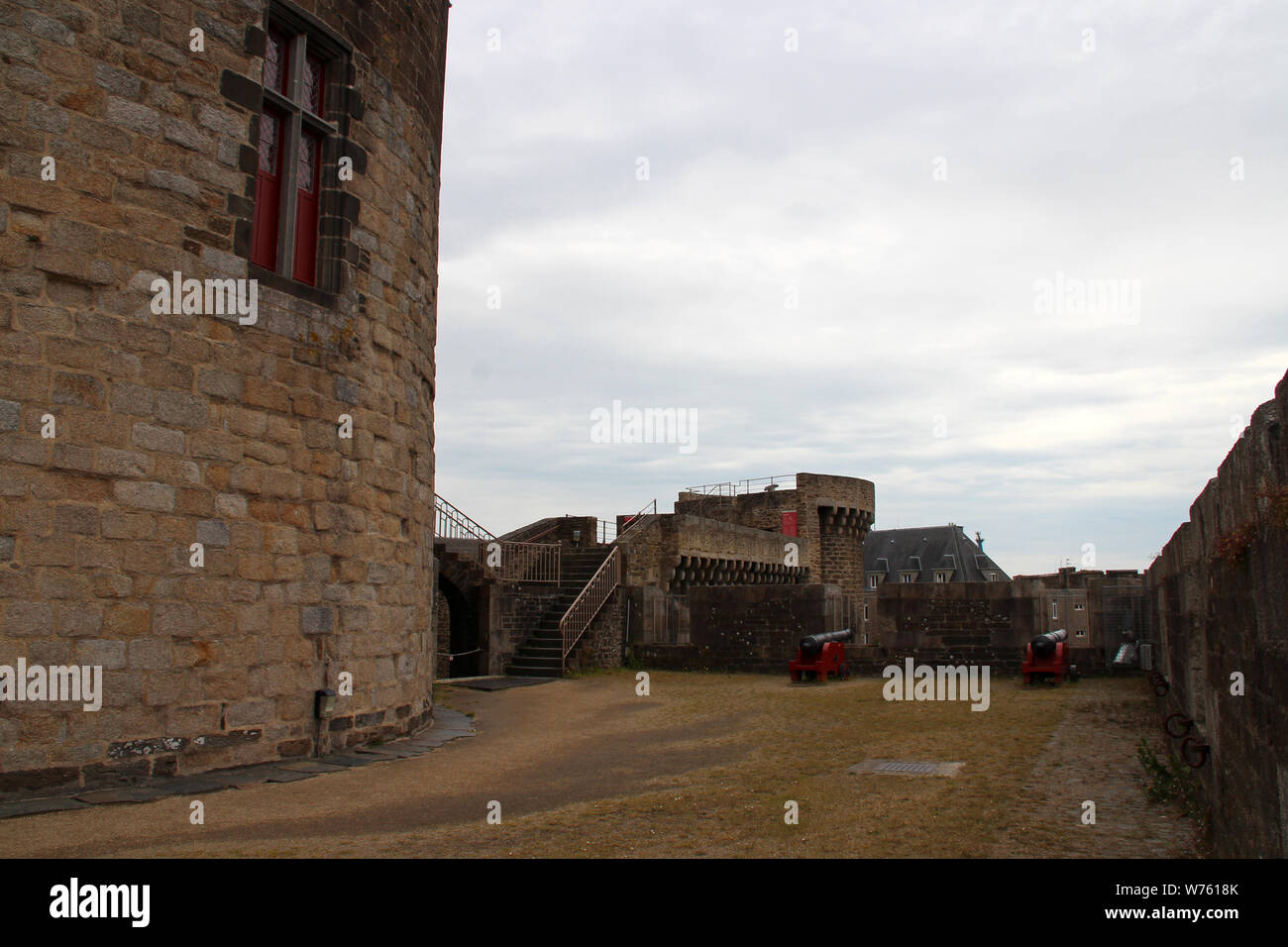 medieval castle in brest in brittany (france Stock Photo - Alamy