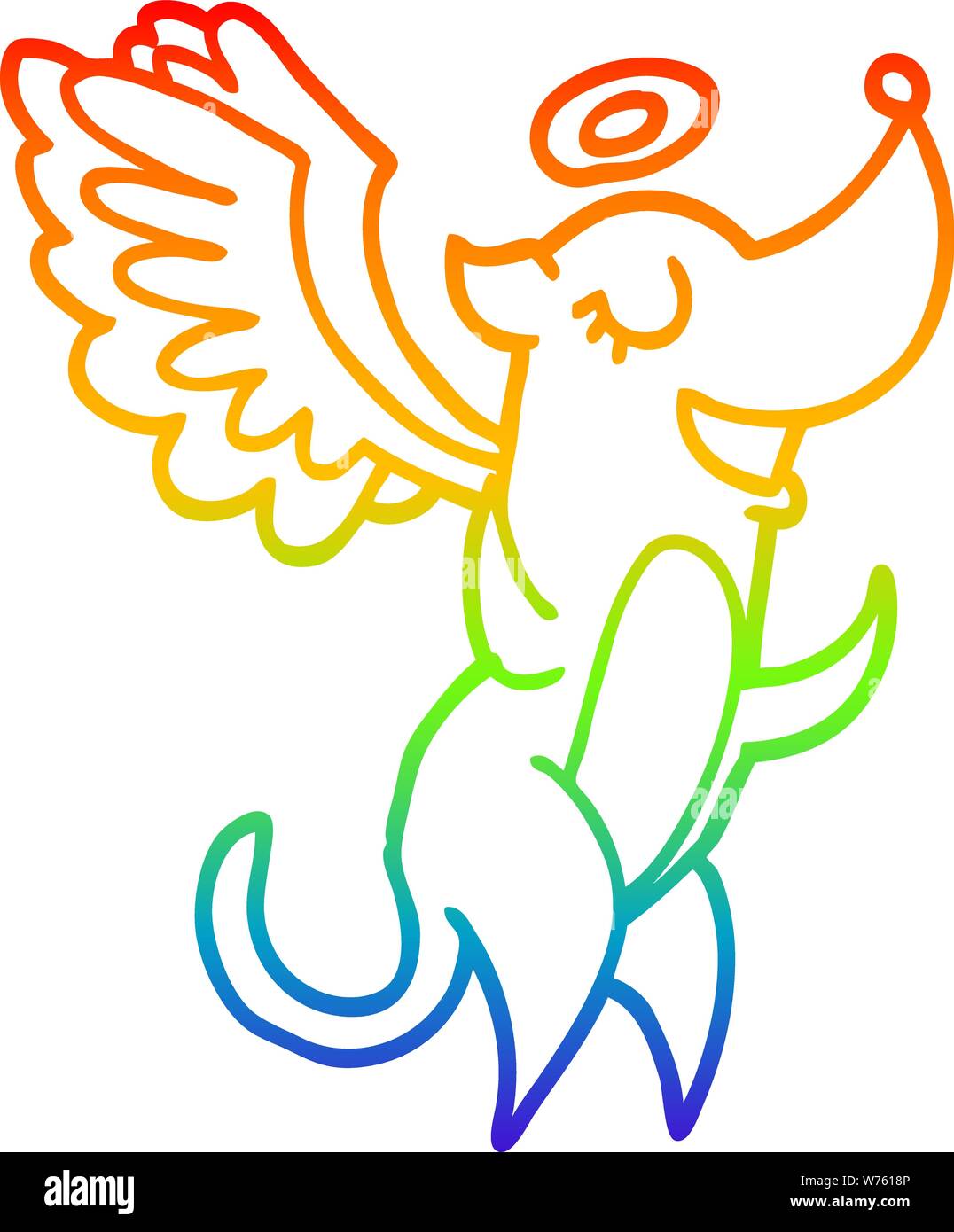 Dog angel illustration Cut Out Stock Images & Pictures - Alamy