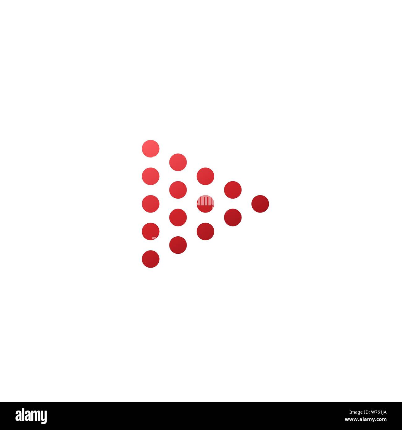 Red triangle arrow button hi-res stock photography and images - Alamy