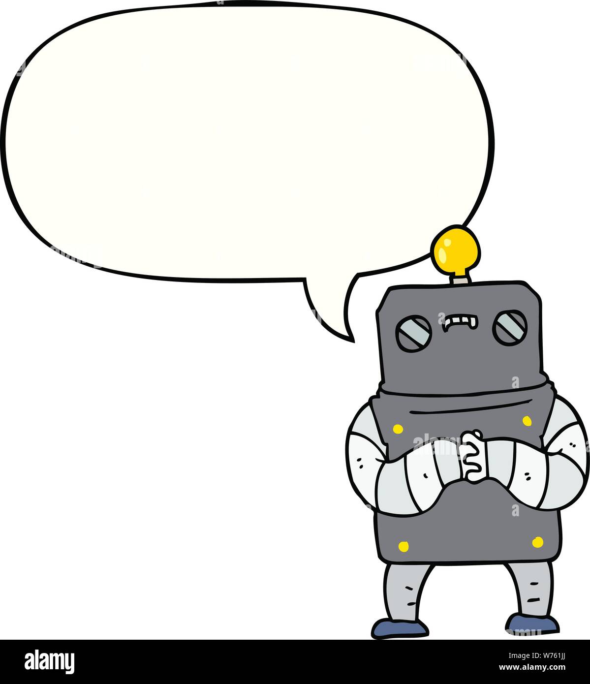 Speaking robot Stock Vector Images - Alamy