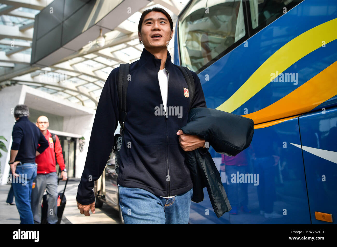 Zhao Yuhao of the Chinese national men's football team is pictured as ...
