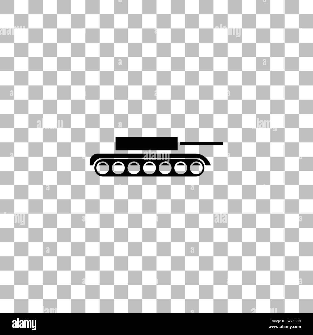 Tank. Black flat icon on a transparent background. Pictogram for your ...