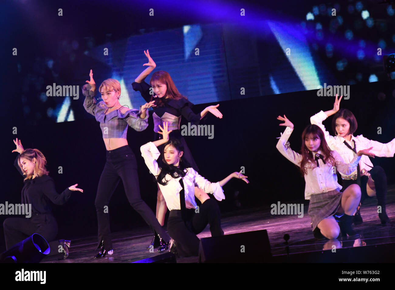 Members of Chinese girl group SNH48 perform at the 11th Migu Music ...