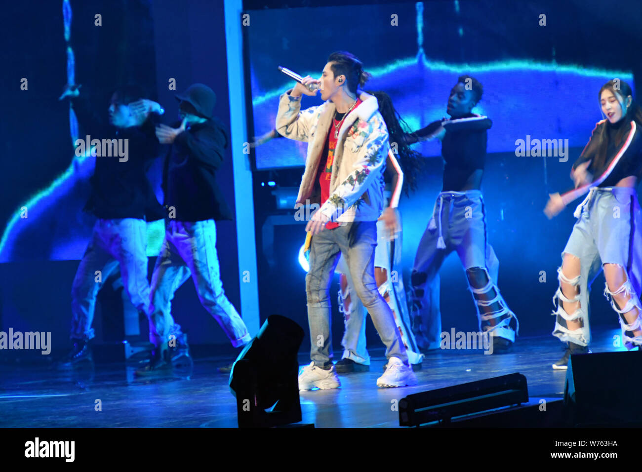 Chinese singer and actor Kris Wu or Wu Yifan performs during the 11th ...