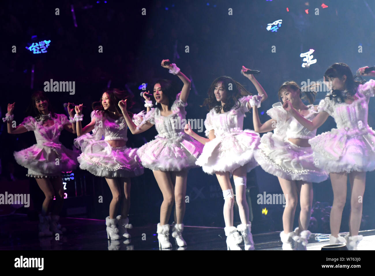 Members of Chinese girl group SNH48 perform at the 11th Migu Music ...