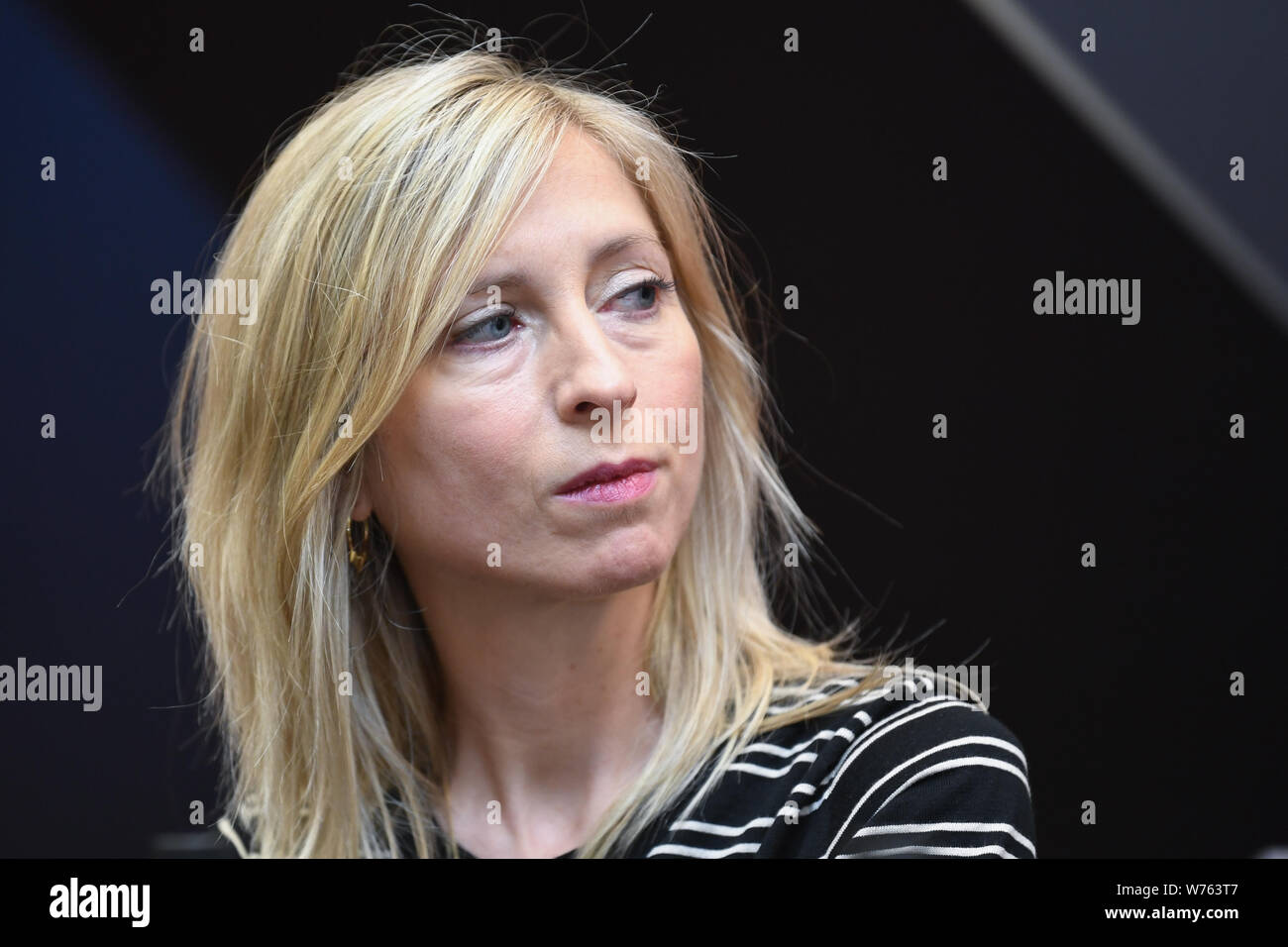 Austrian film director Jessica Hausner attends a press conference for ...