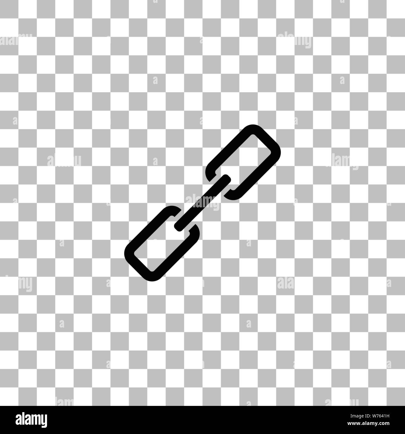 Chain. Black flat icon on a transparent background. Pictogram for your ...