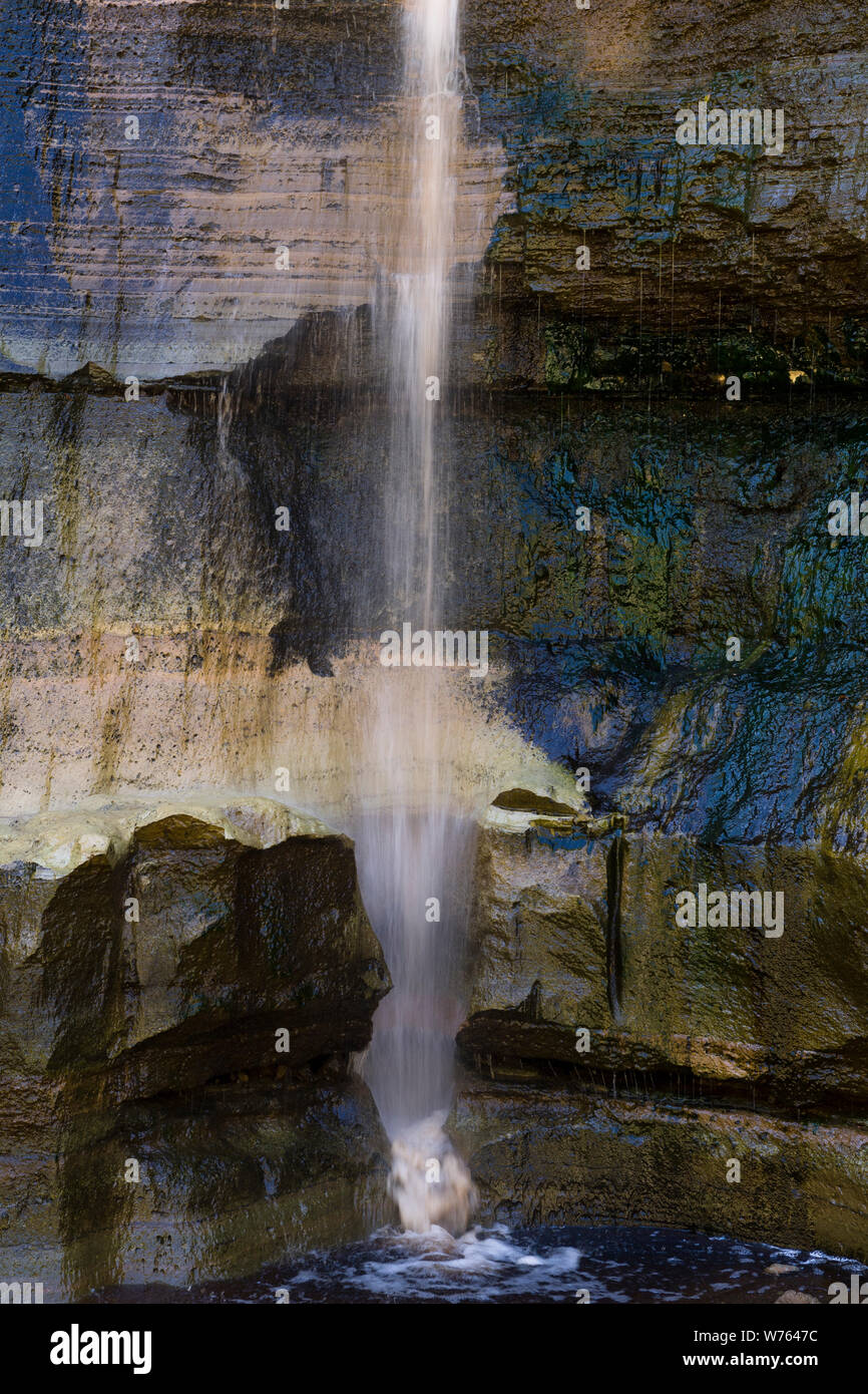 Waterfall, the Gorge, Hell's Gate National Park, Naivasha, Kenya Stock ...