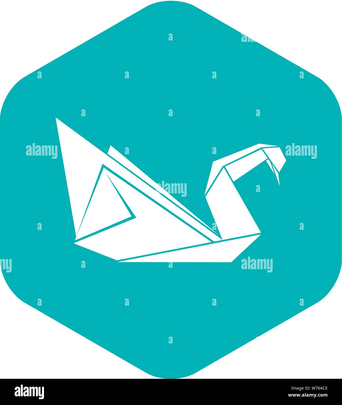 Origami swan icon, simple black style Stock Vector Image & Art - Alamy