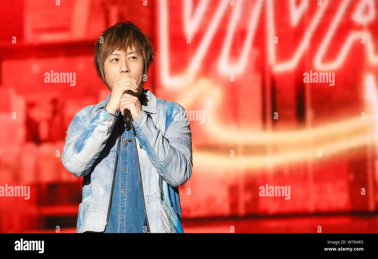 Chen Hsin-hung, better known by his stage name Ashin, of Taiwanese rock ...