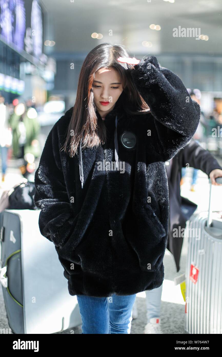 Chinese singer and actress Ju Jingyi, a former member of Chinese girl ...