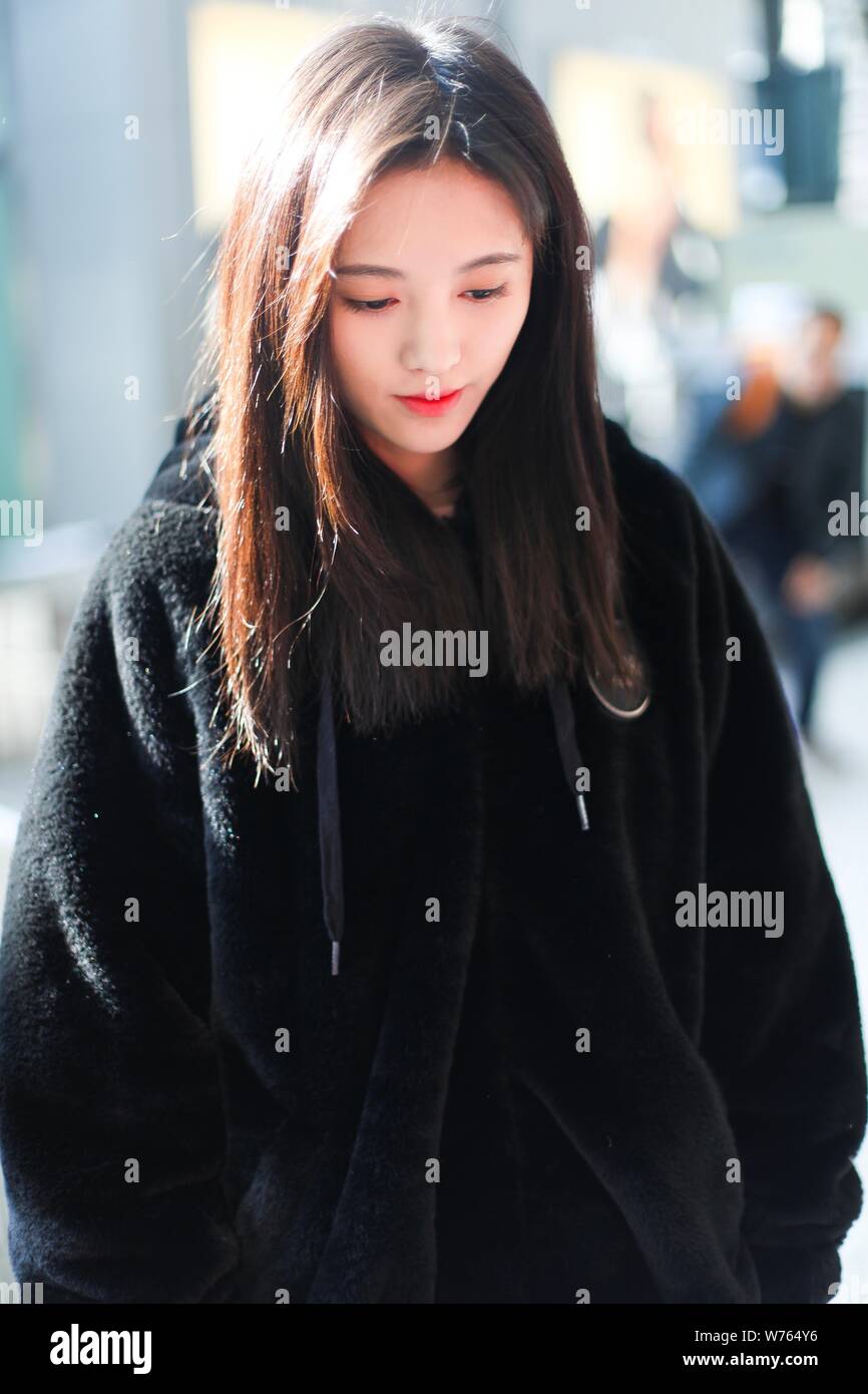 Chinese singer and actress Ju Jingyi, a former member of Chinese girl ...