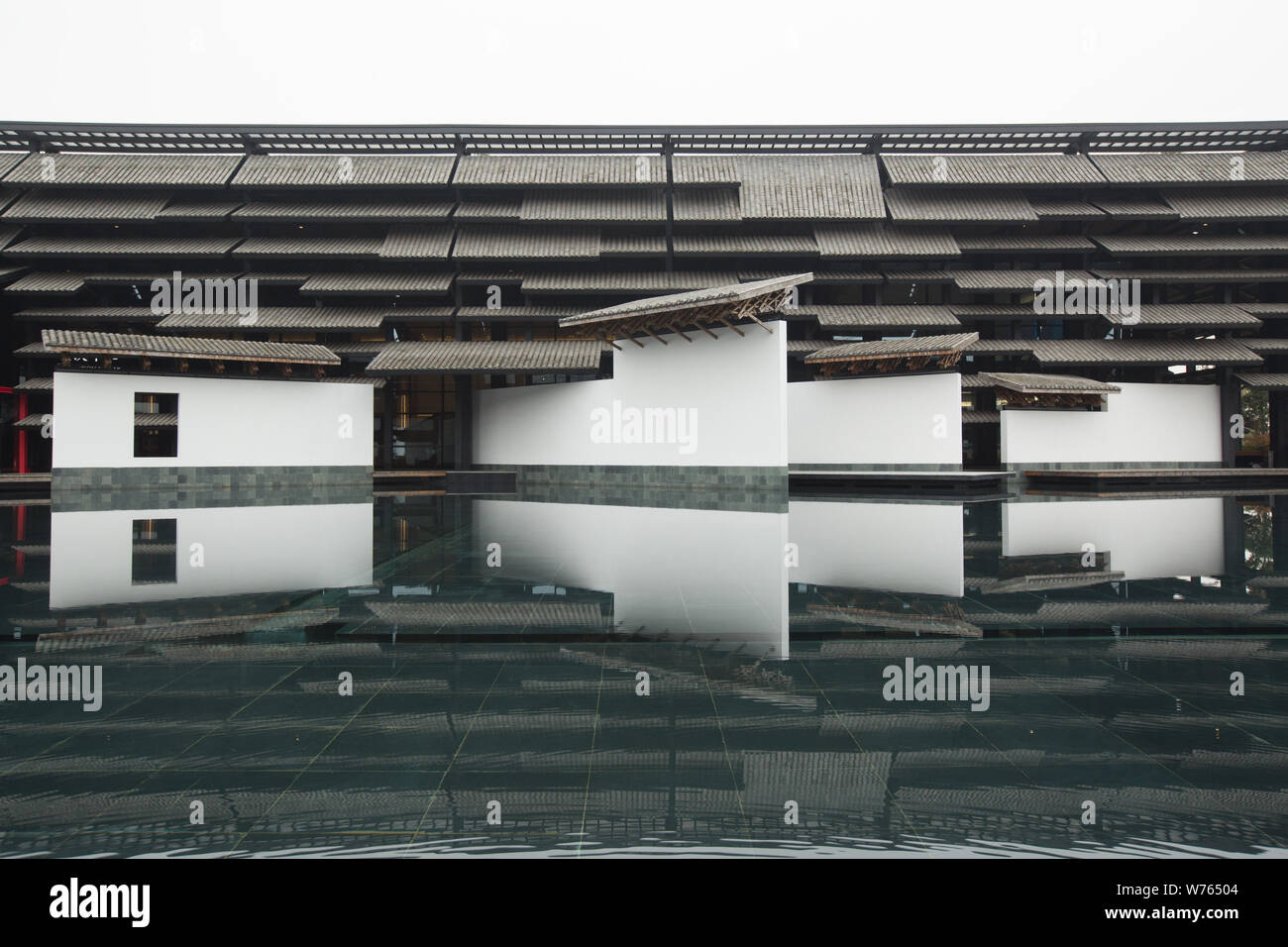 Interior view of the Wuzhen Internet International Convention Center ...