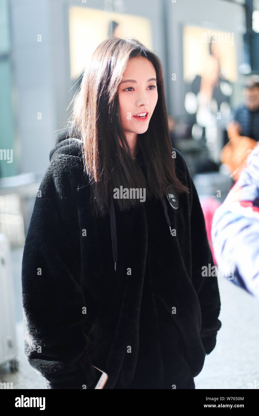 Chinese singer and actress Ju Jingyi, a former member of Chinese girl ...