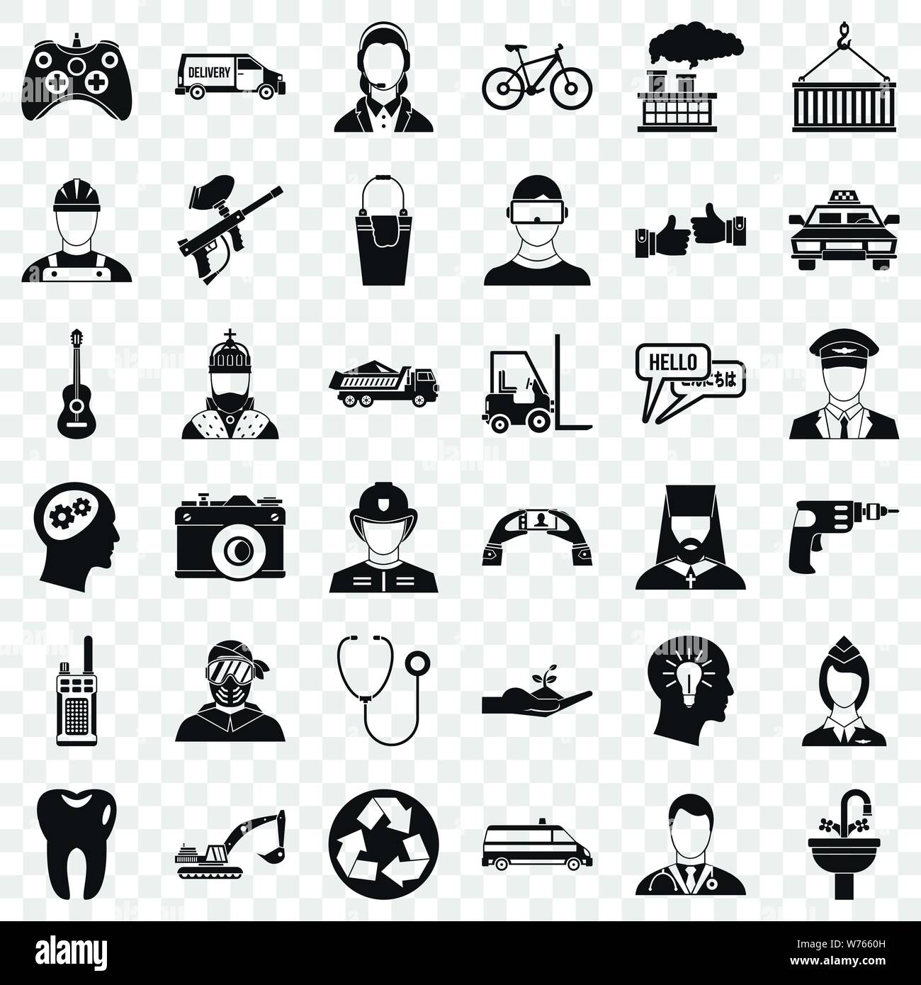 King icons set, simple style Stock Vector Image & Art - Alamy