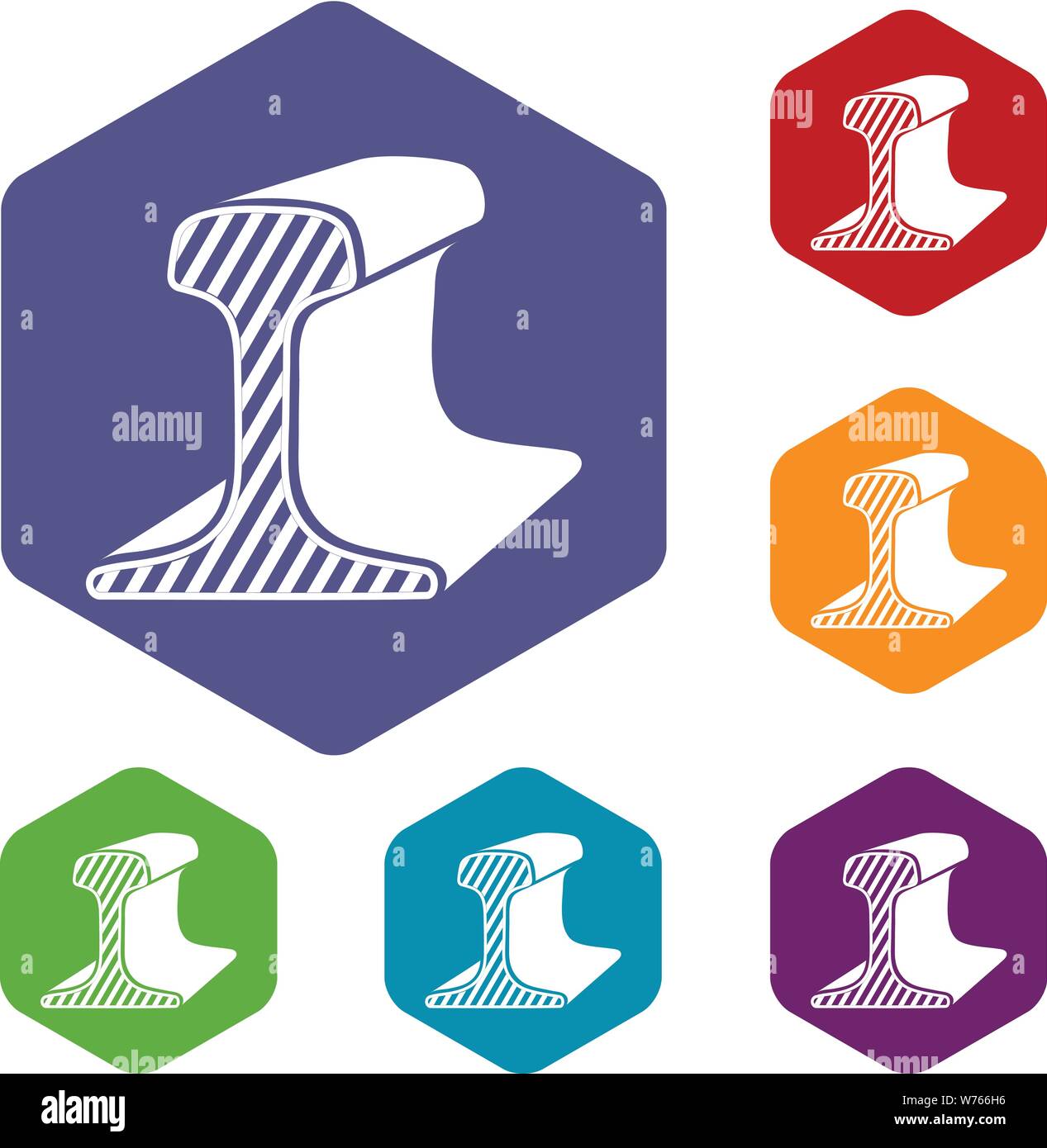 Section of rail icon, simple style Stock Vector Image & Art - Alamy