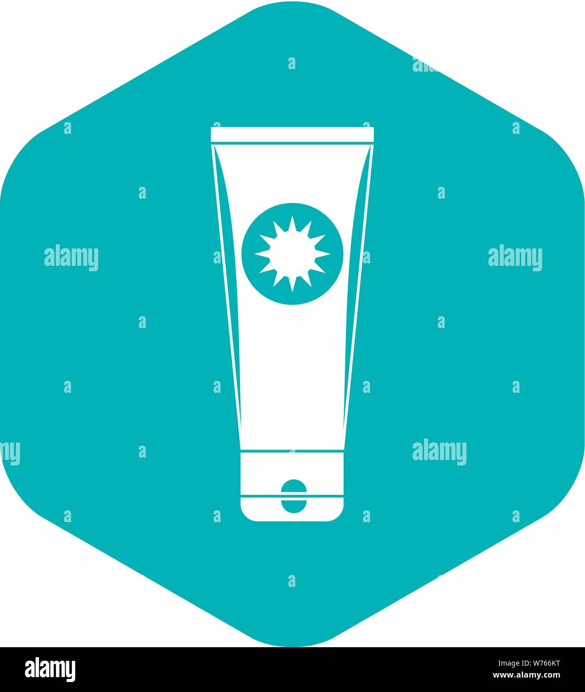 Sunscreen icon, simple style Stock Vector Image & Art - Alamy