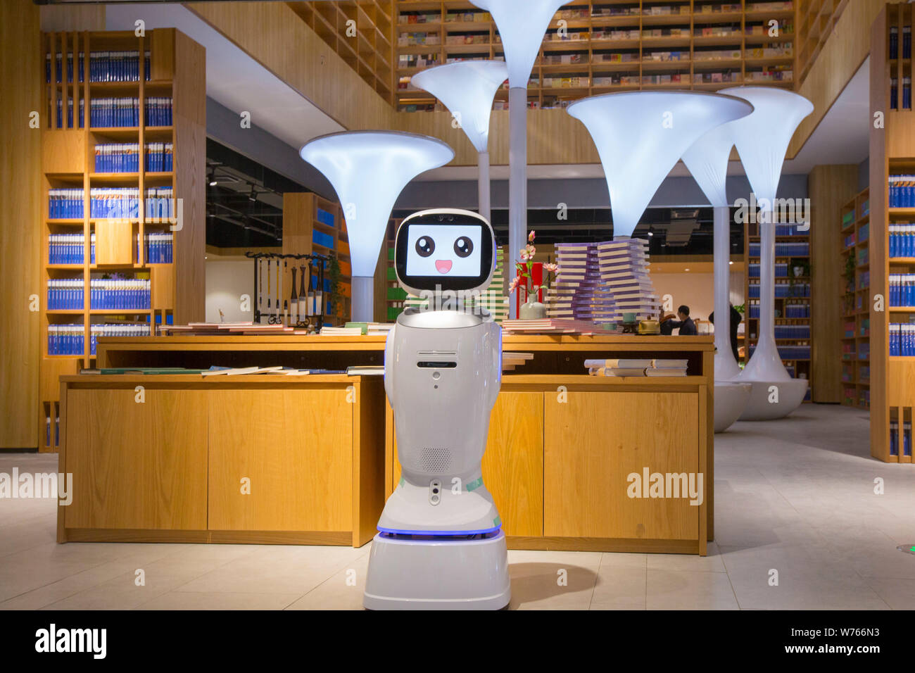 The AI (artificial intelligence) robot named Xiao Xin is pictured in ...