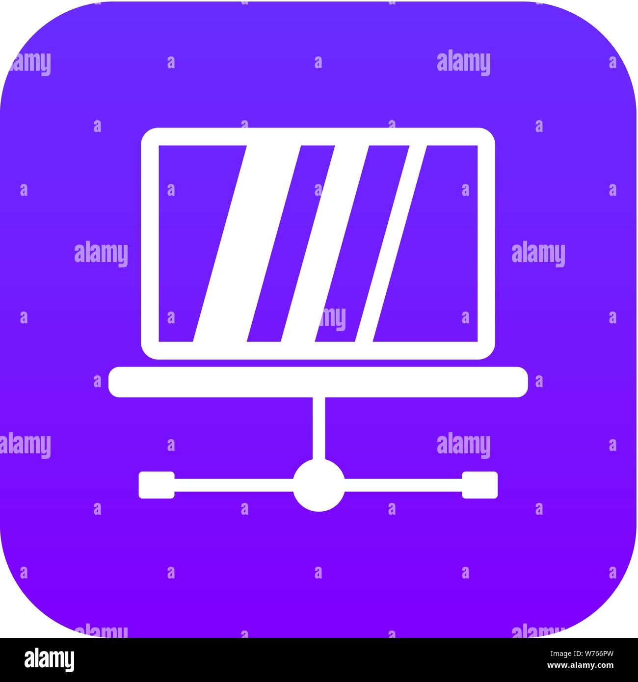 Laptop icon digital purple Stock Vector Image & Art - Alamy