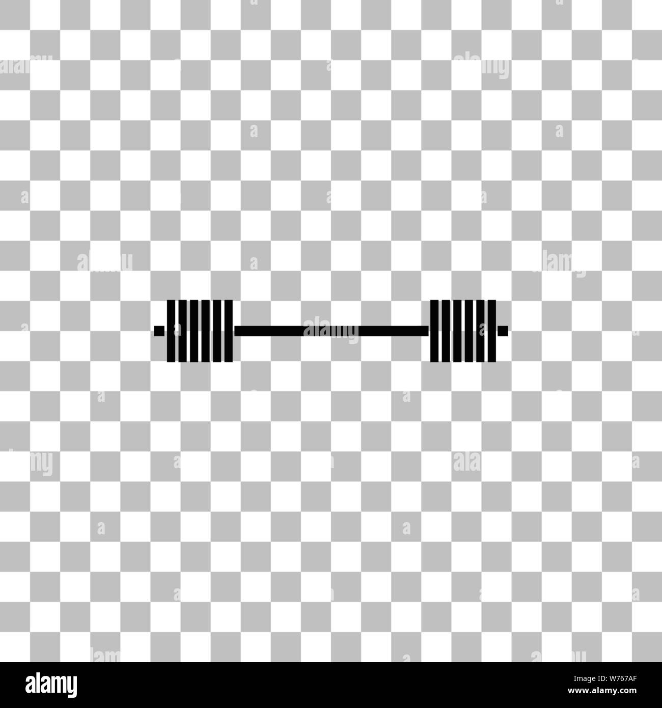 Free flex gear crossbar. Black flat icon on a transparent background ...