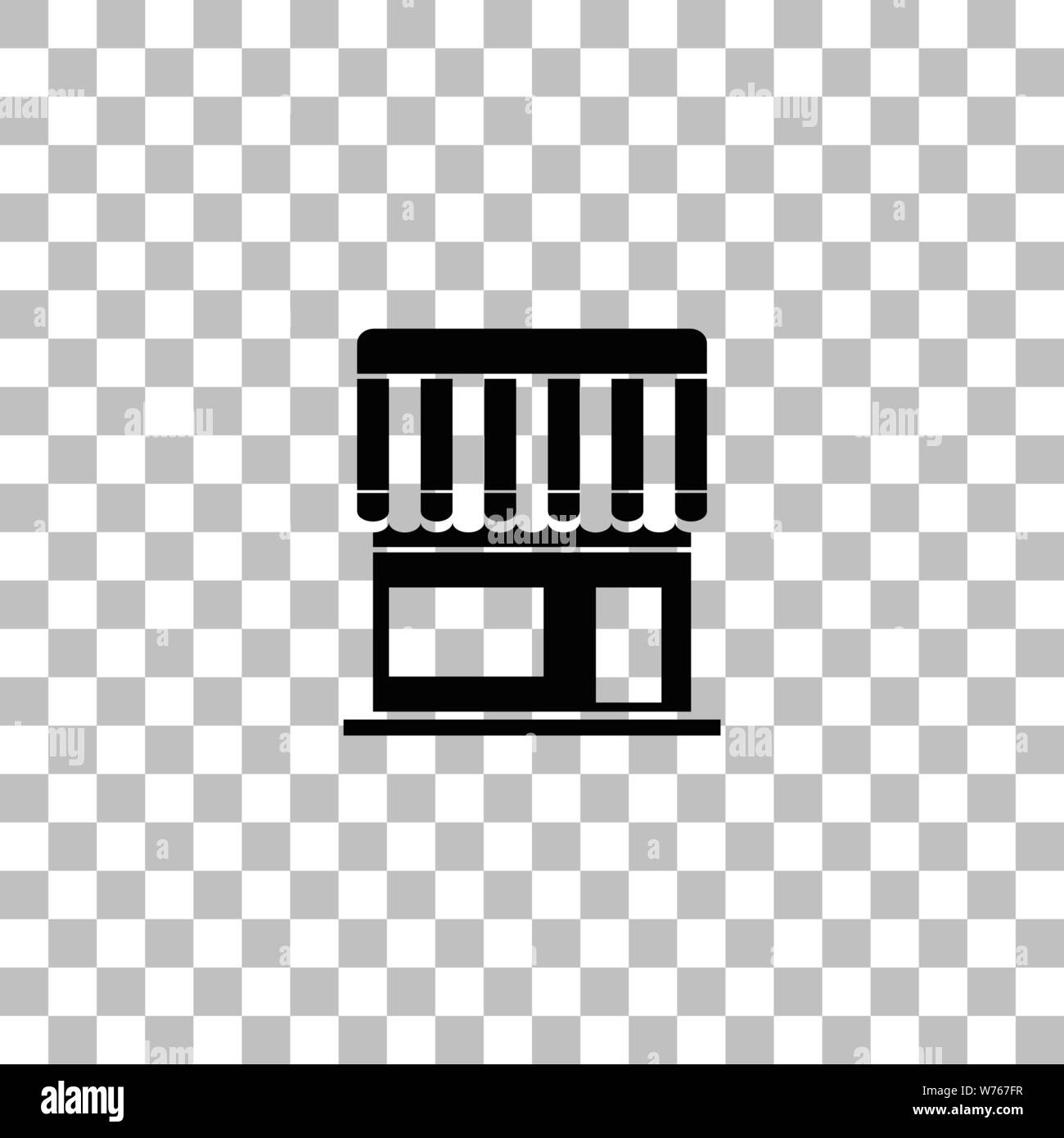 Cafe. Black flat icon on a transparent background. Pictogram for your ...