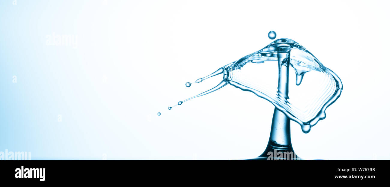 water drop collision. Water splash Stock Photo - Alamy