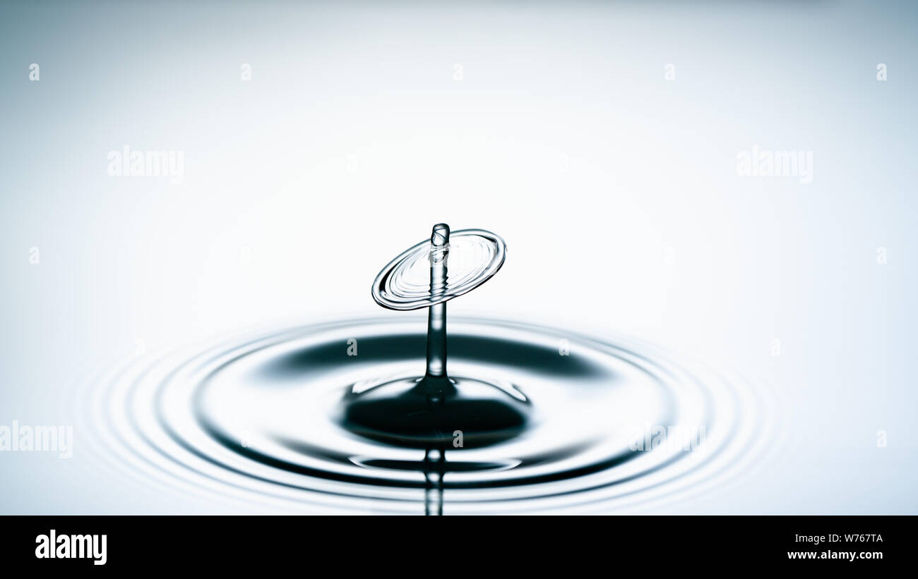 water drop collision. Water splash Stock Photo - Alamy
