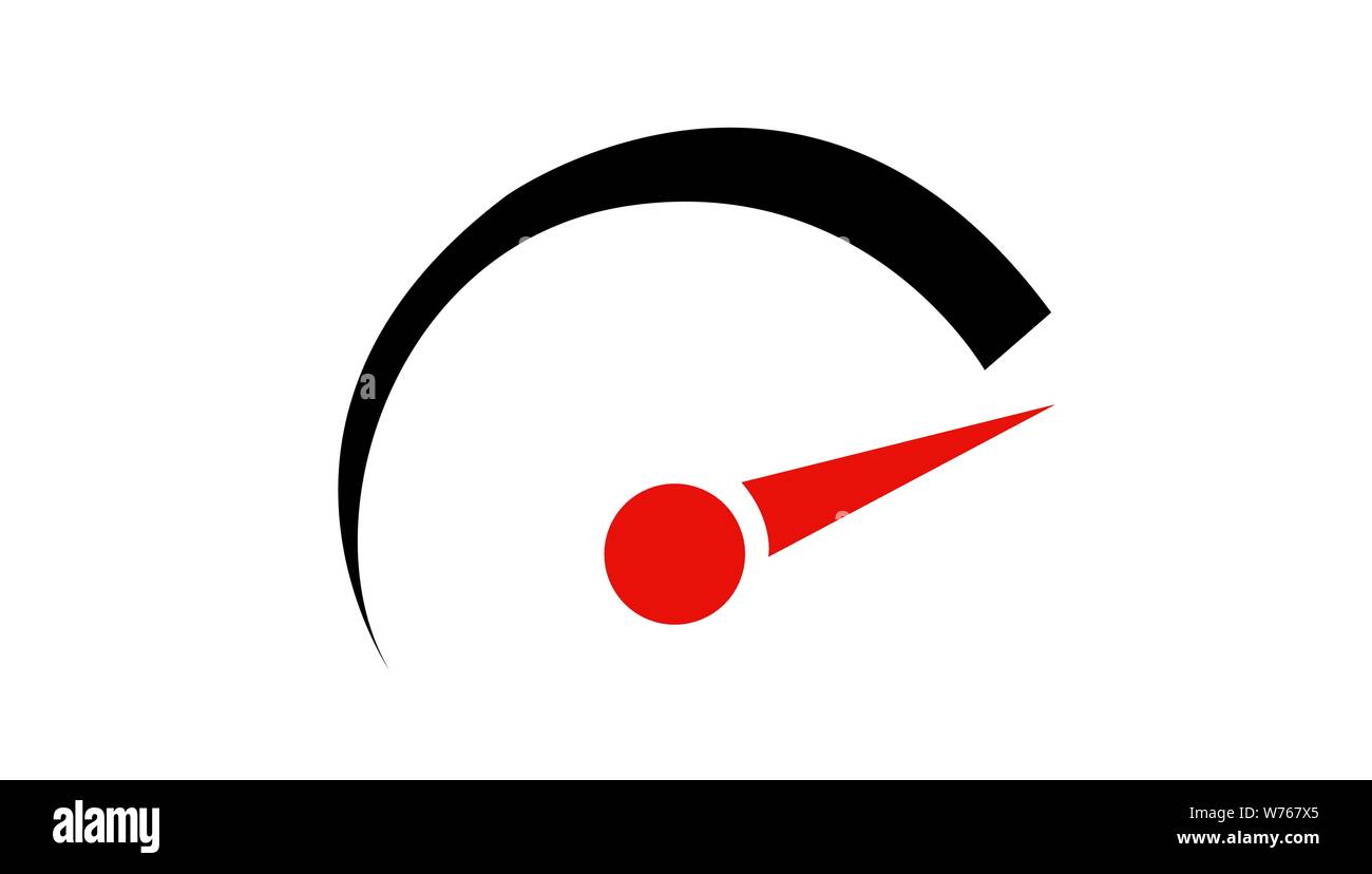 speedometer. abstract symbol of speed Stock Vector Image & Art - Alamy