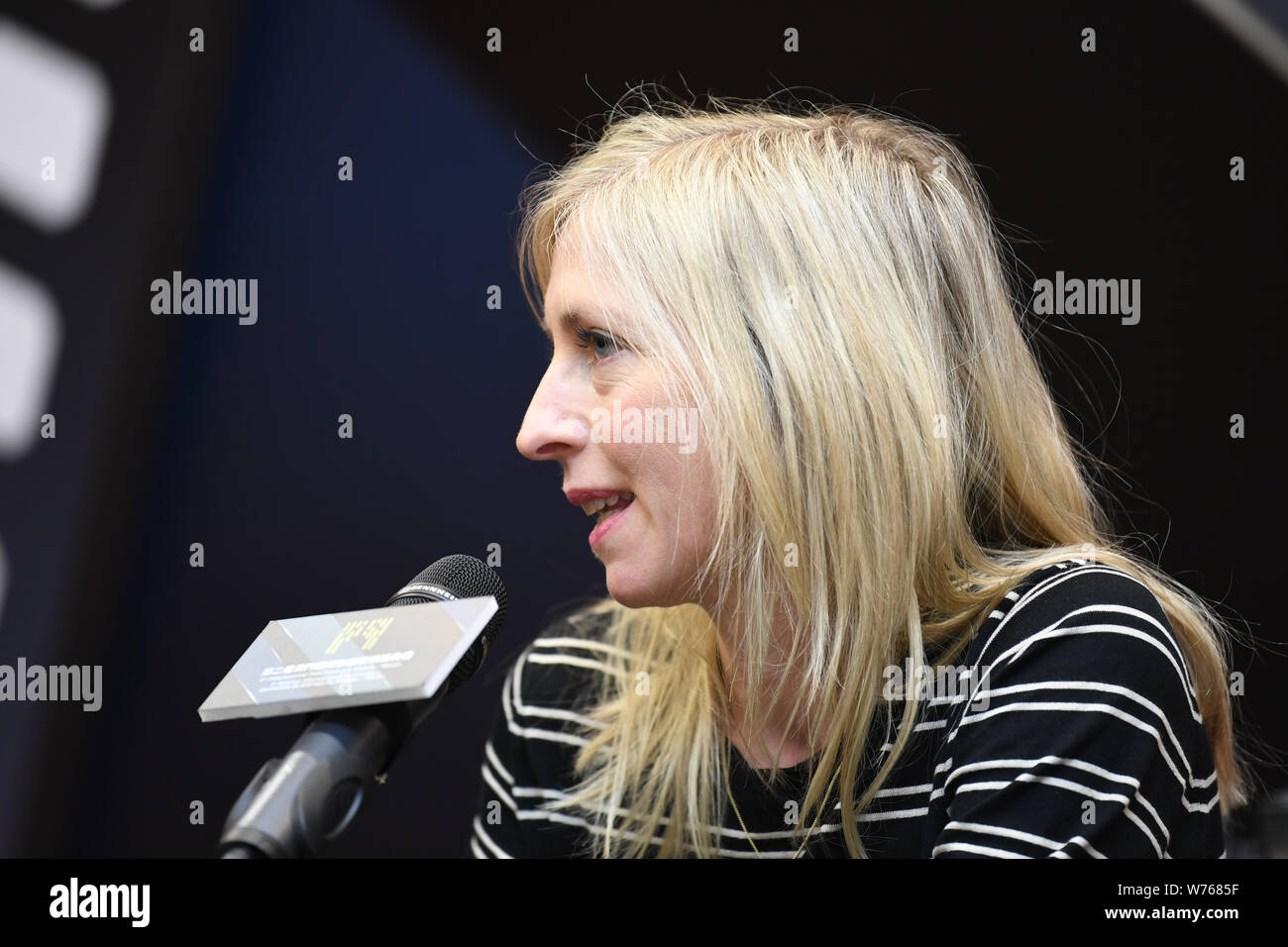 Austrian film director Jessica Hausner attends a press conference for ...
