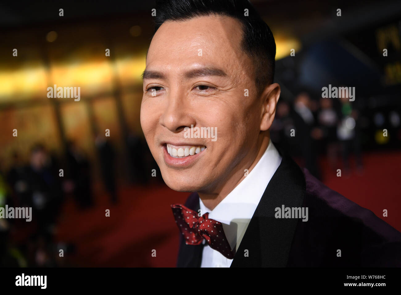 Hong Kong actor Donnie Yen or Yen Chi-tan arrives on the red carpet for ...