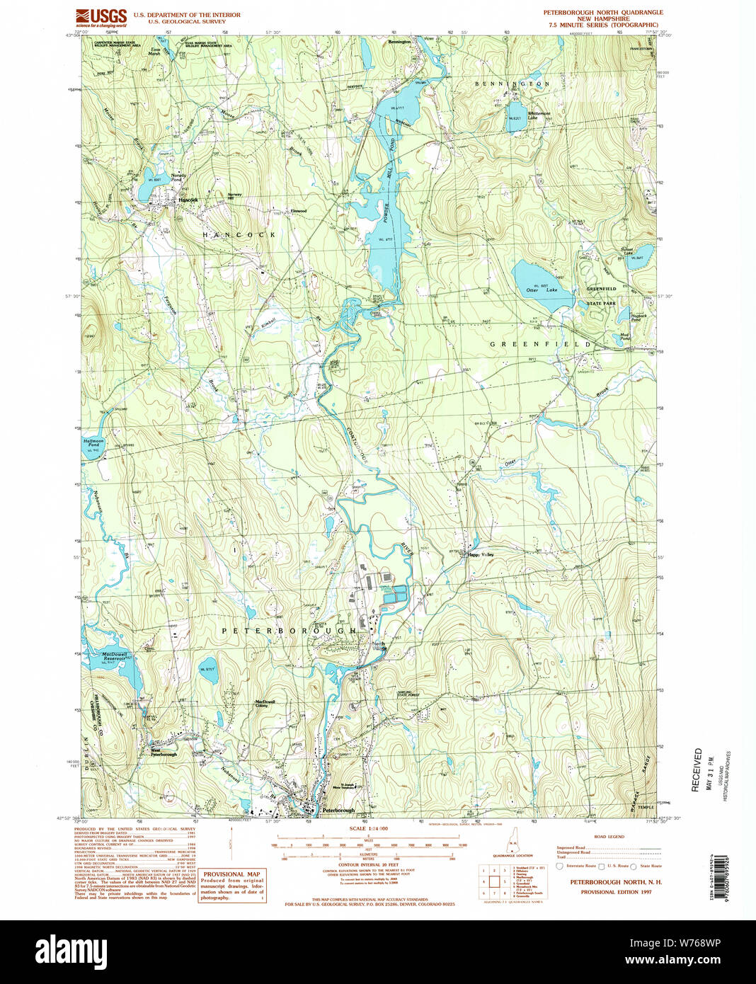 Peterborough map Cut Out Stock Images & Pictures - Alamy