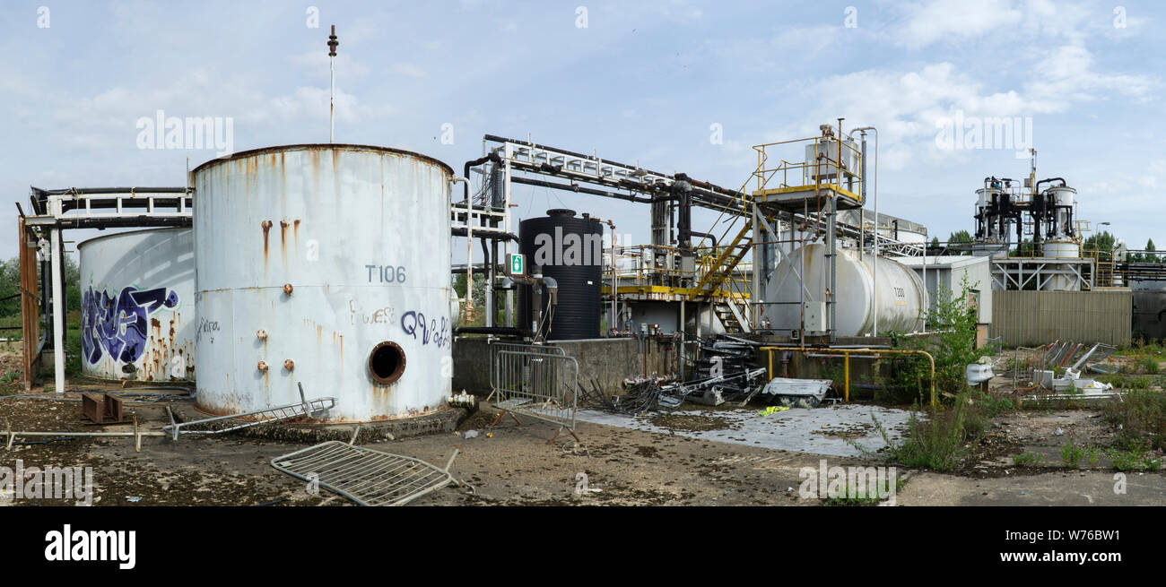 former Bayer water treatment plant Hauxton Cambridge panoramic Stock ...